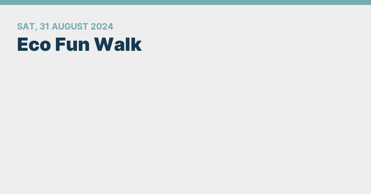 Eco Fun Walk 2024 - Jakarta Utara