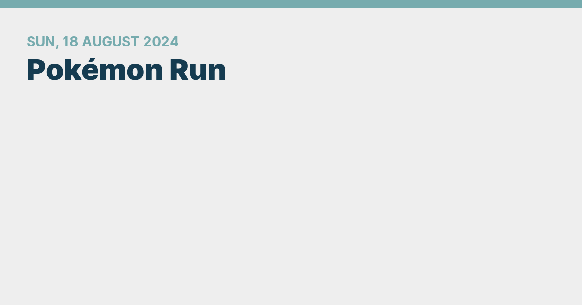 Pokémon Run 2024 - Sleman