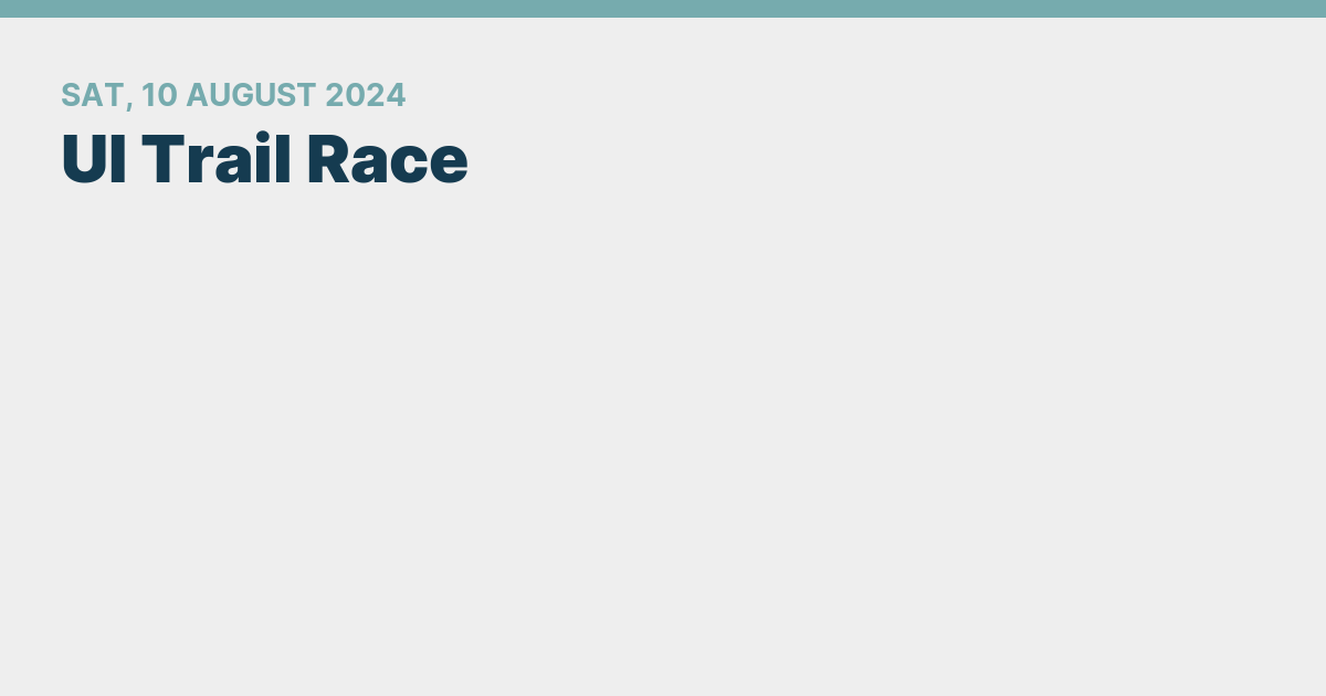 UI Trail Race 2024 - Bogor