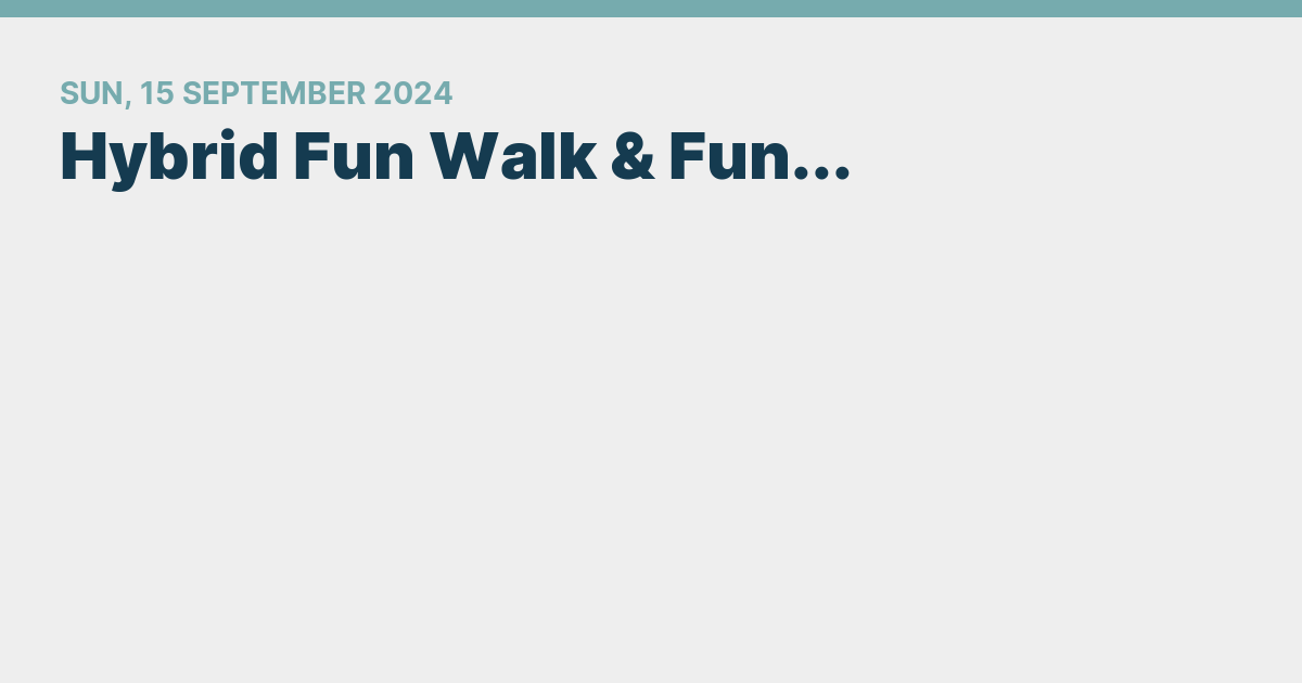 Hybrid Fun Walk & Fun Run 2024 - Tangerang