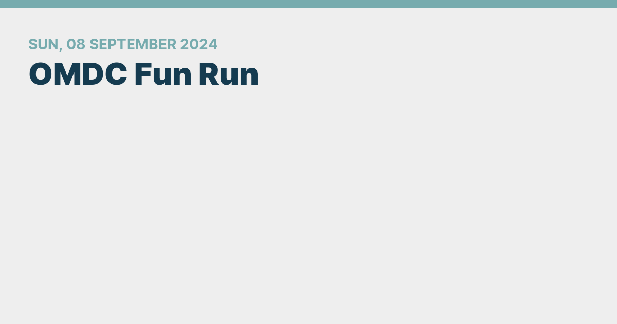 OMDC Fun Run - 2024