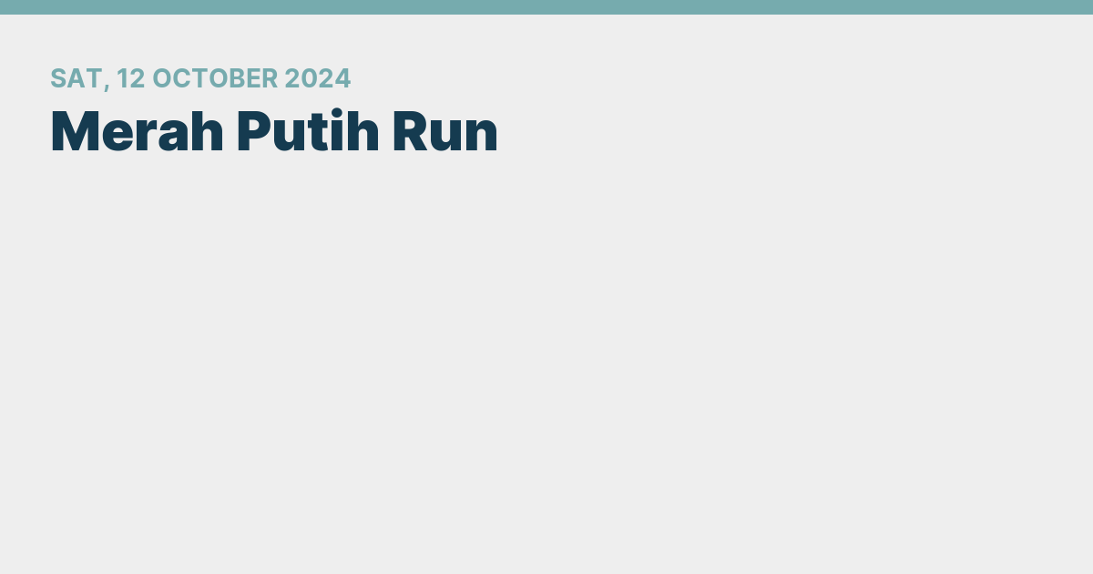 Merah Putih Run 2024 - Madiun
