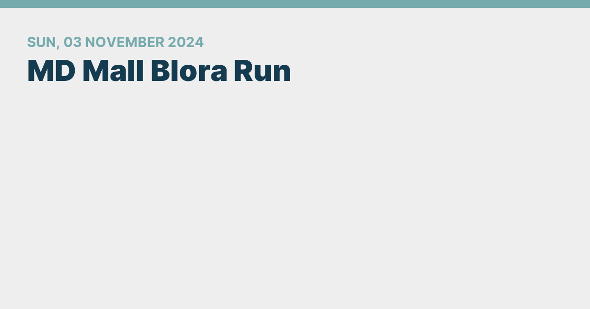 MD Mall Blora Run 2024 - Blora