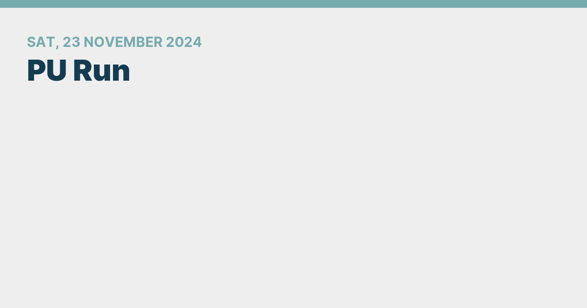 PU Run - 2024