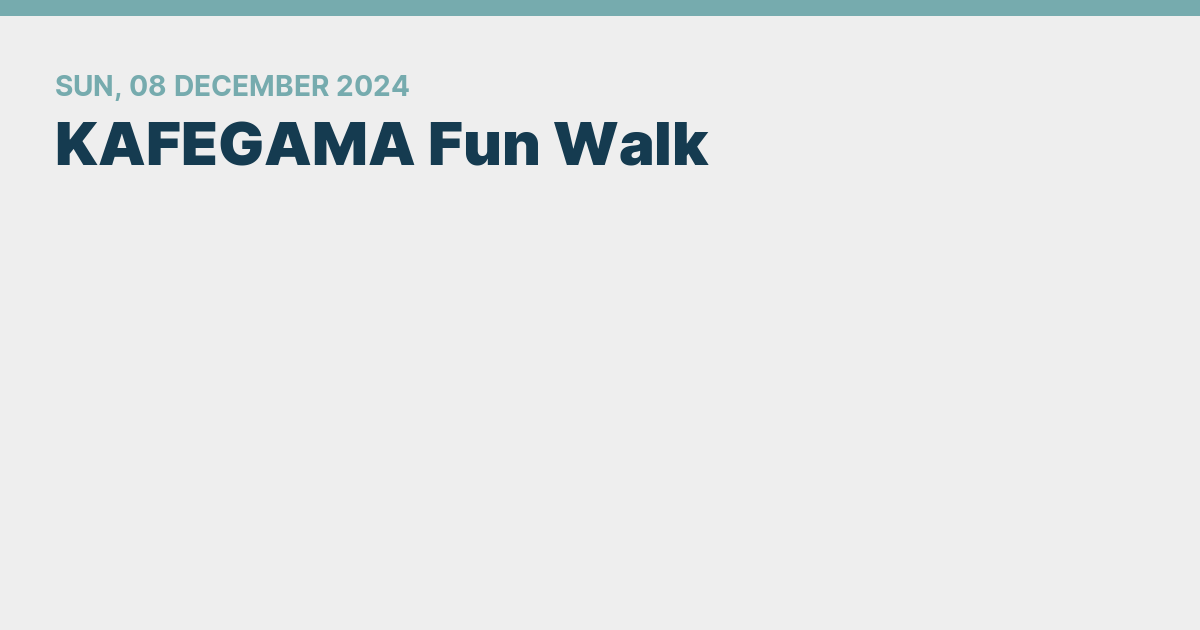 KAFEGAMA Fun Walk 2024 - Jakarta Timur