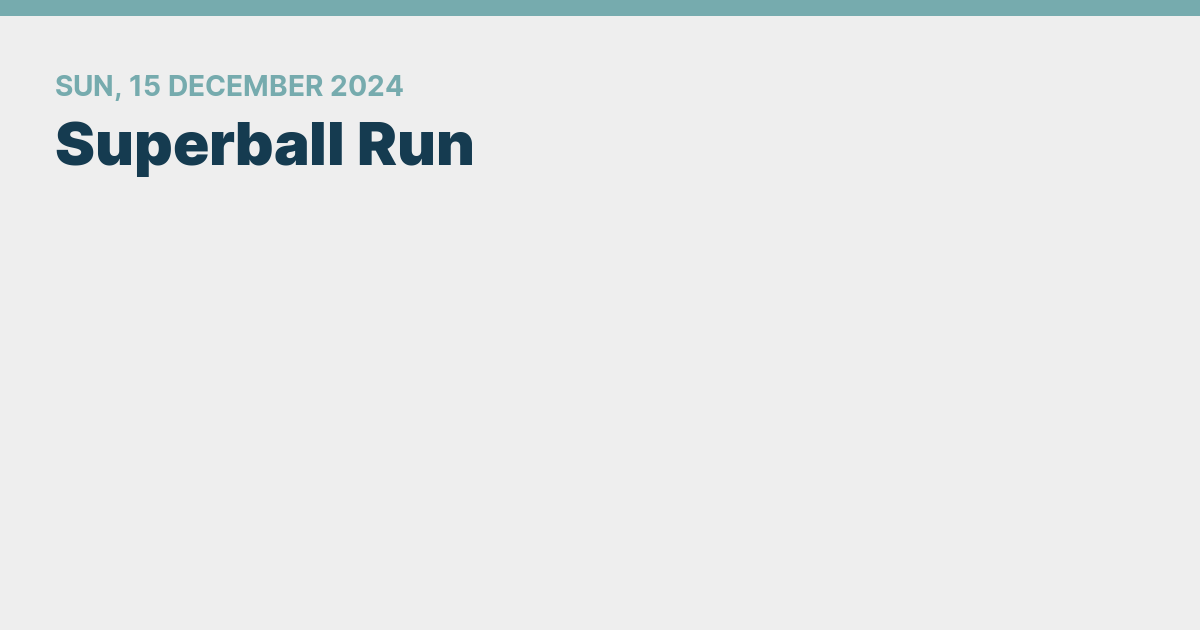 Superball Run 2024 - Jakarta Selatan