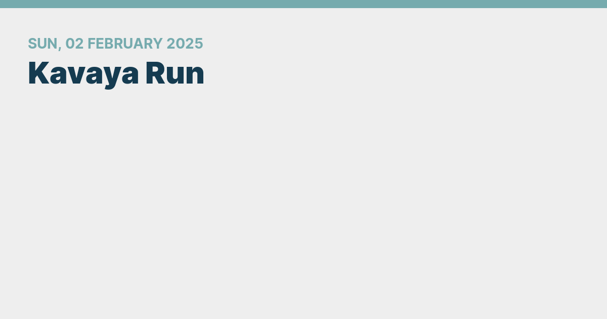 Kavaya Run 2025 - Batam