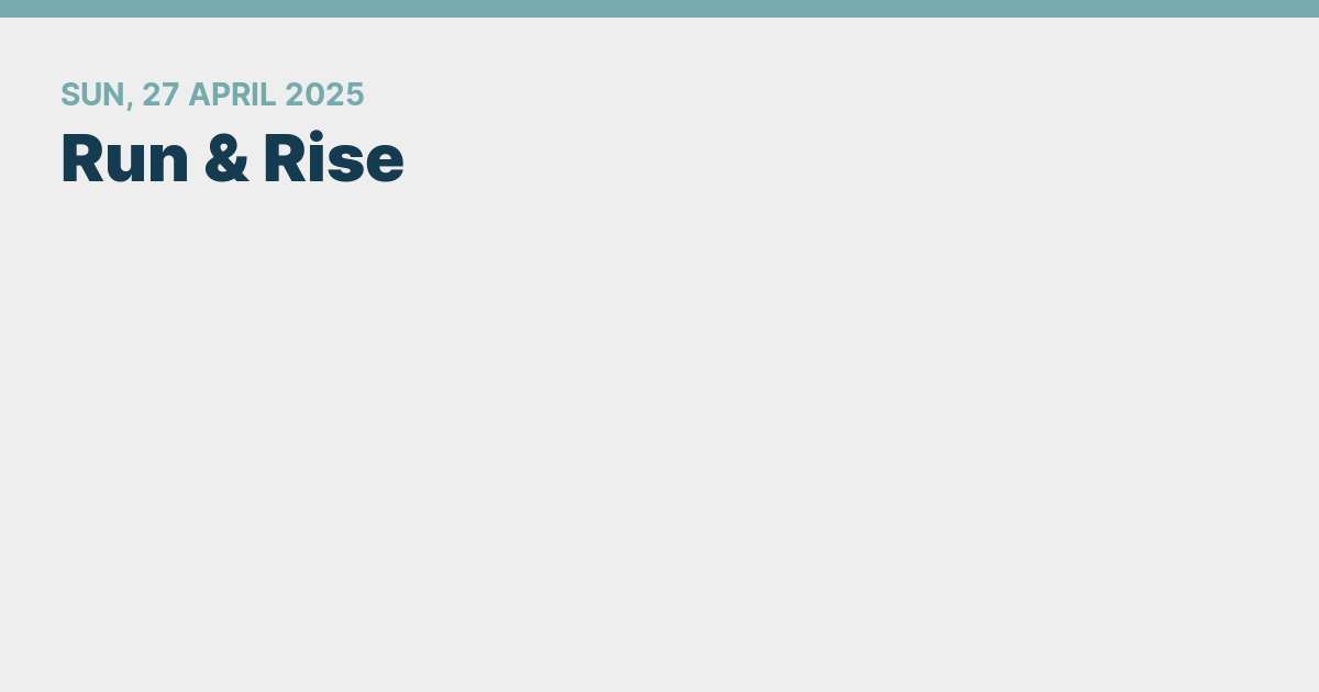 Run & Rise - 2025