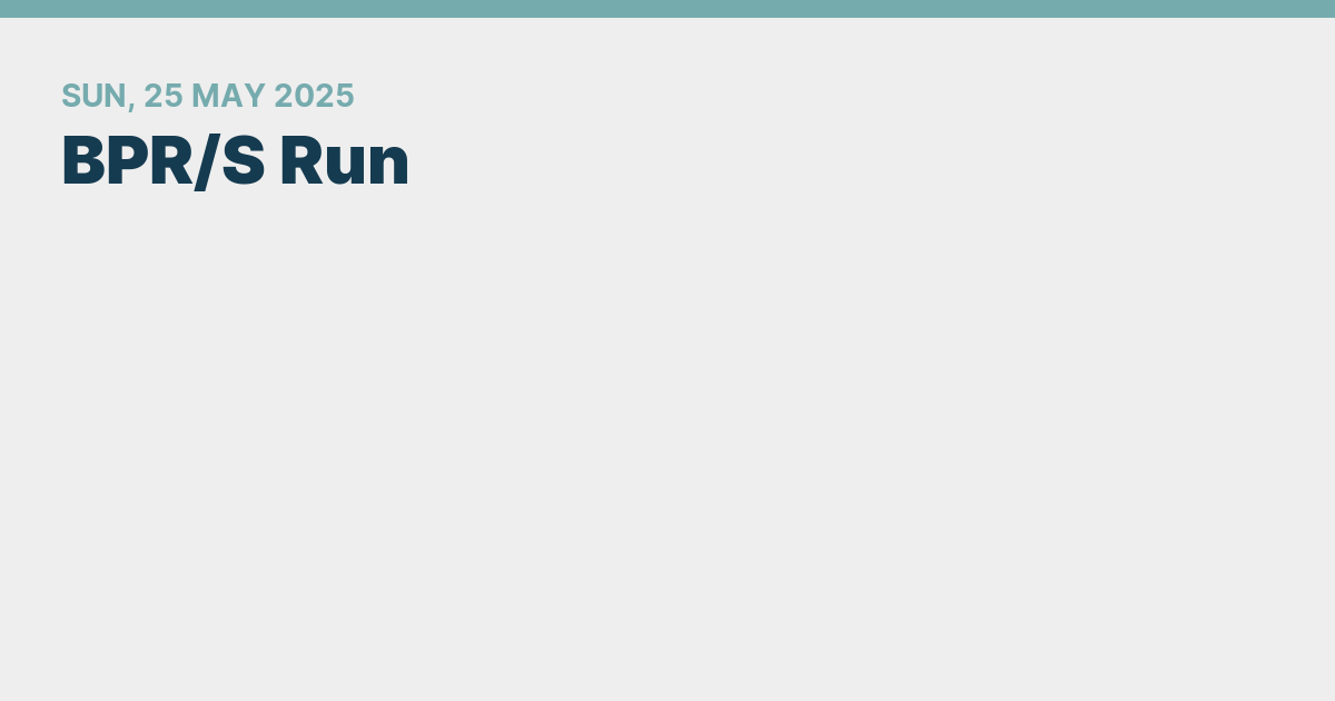 BPR/S Run 2025 - Sleman