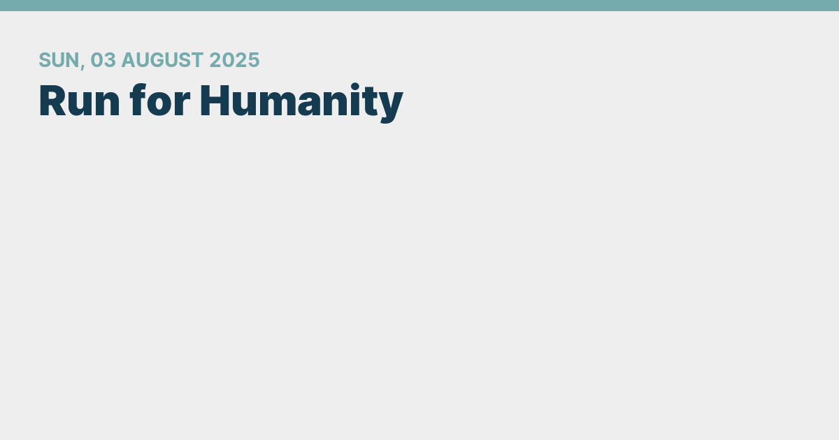 Run for Humanity 2025 - Surakarta