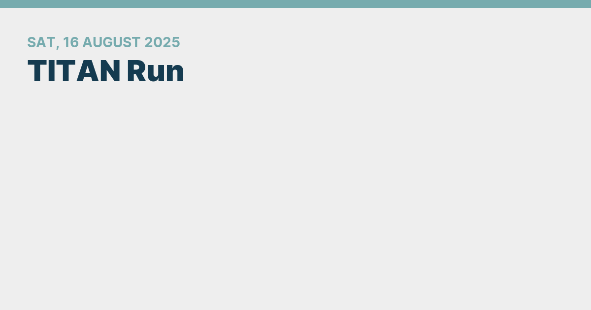 TITAN Run 2025 - Tangerang